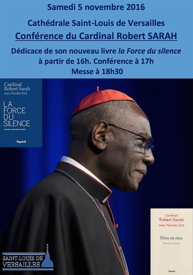Le cardinal Sarah à Versailles - Riposte-catholique