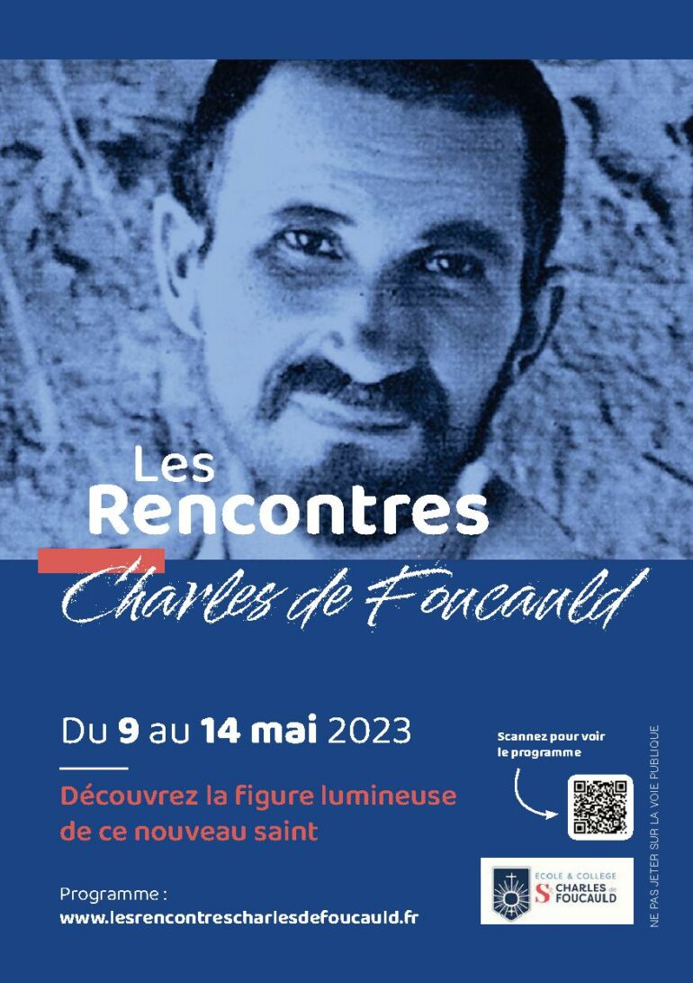 L'Ecole et le Collège Saint Charles de Foucauld (Versailles) vous invitent aux rencontres ...