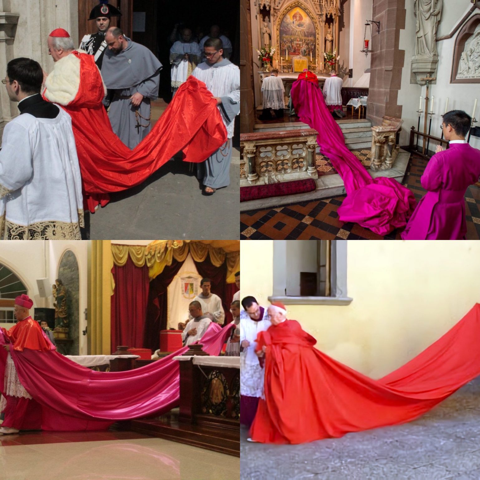 La cappa magna est portée ailleurs que dans le monde traditionnel ...